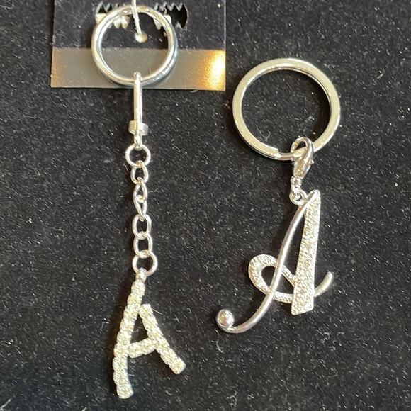Accessories | Nwt Vintage 2 Rhinestone Letter A Keychains | Poshmark